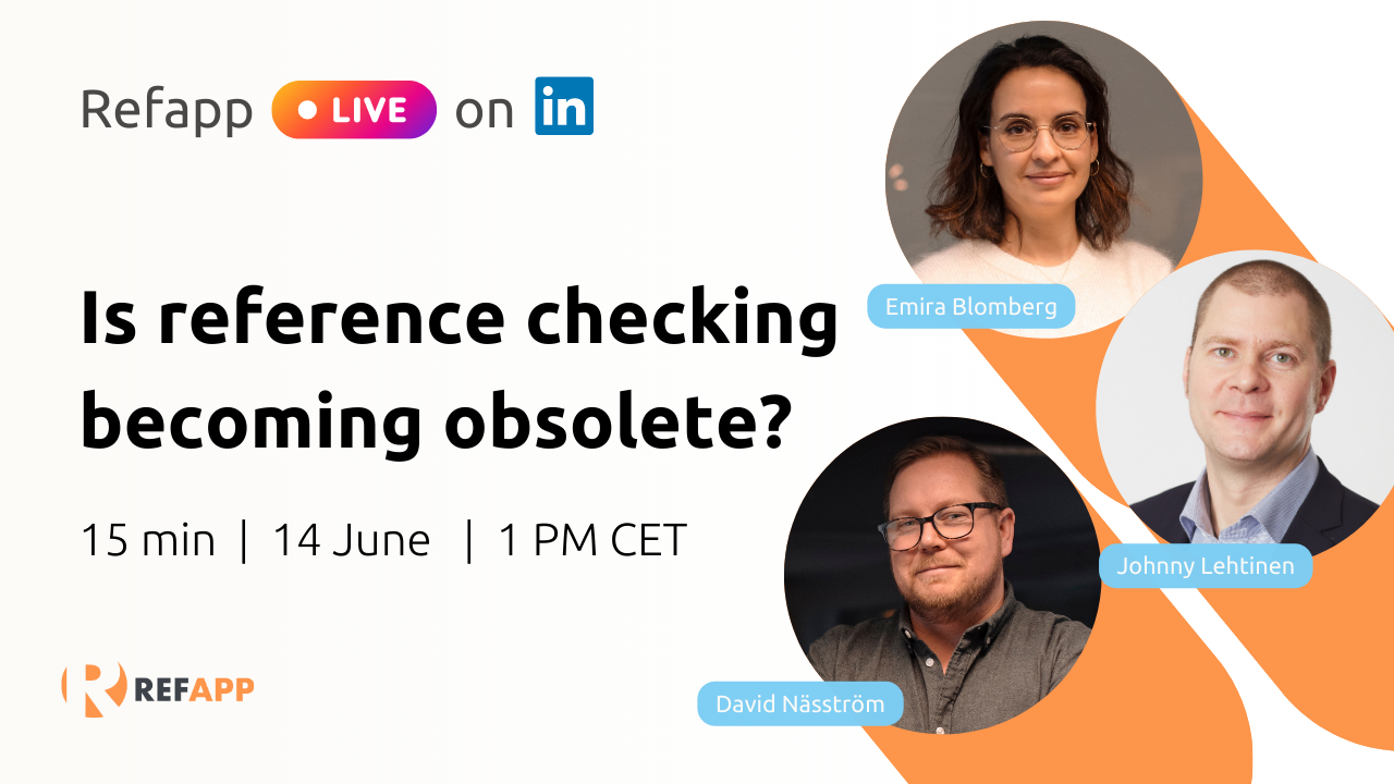 Refapp Live: Is reference checking becoming obsolete?